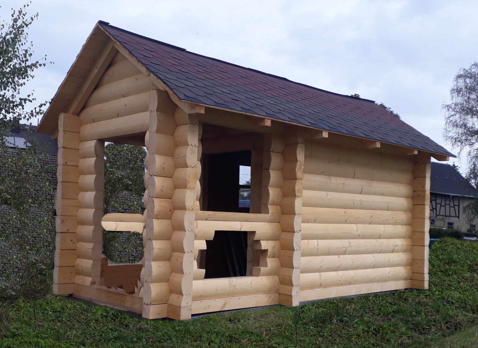 Blockhäuser – Blockstammholz